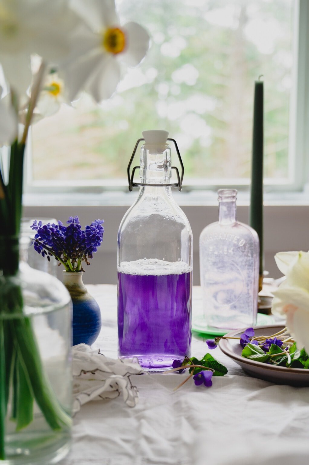 Wild Violet Syrup and Lemonade - Fare Isle