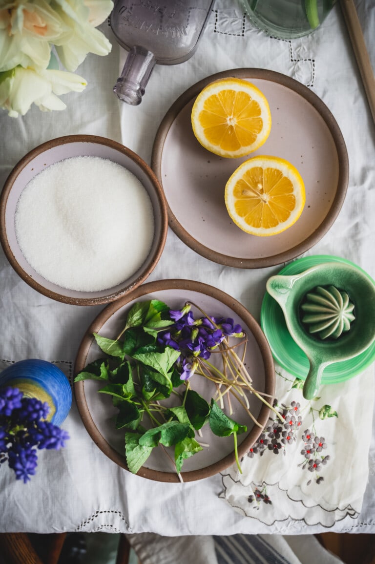 Wild Violet Syrup and Lemonade - Fare Isle