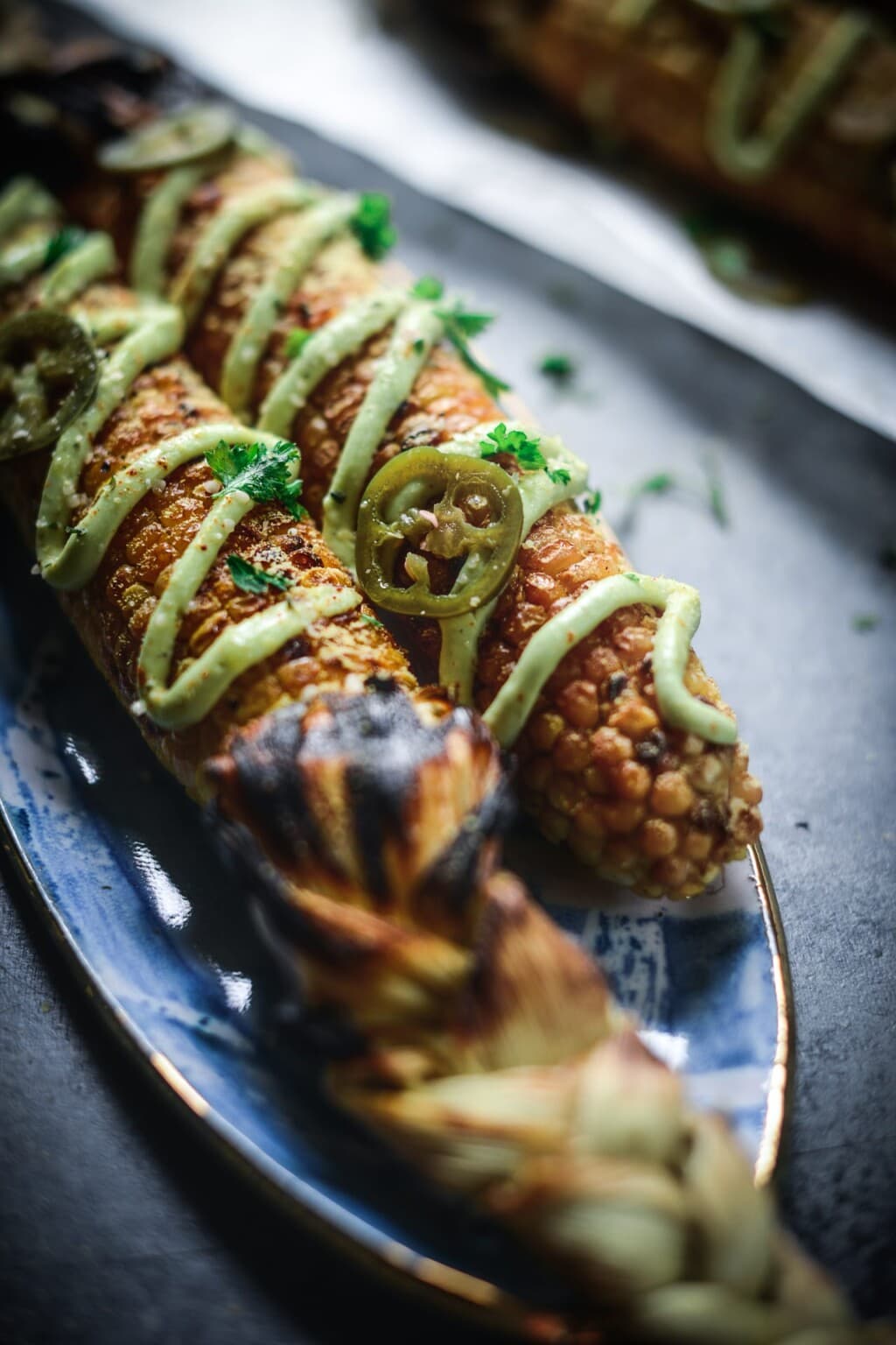 Vegan Street Corn (Elotes) with Avocado Aioli - Fare Isle