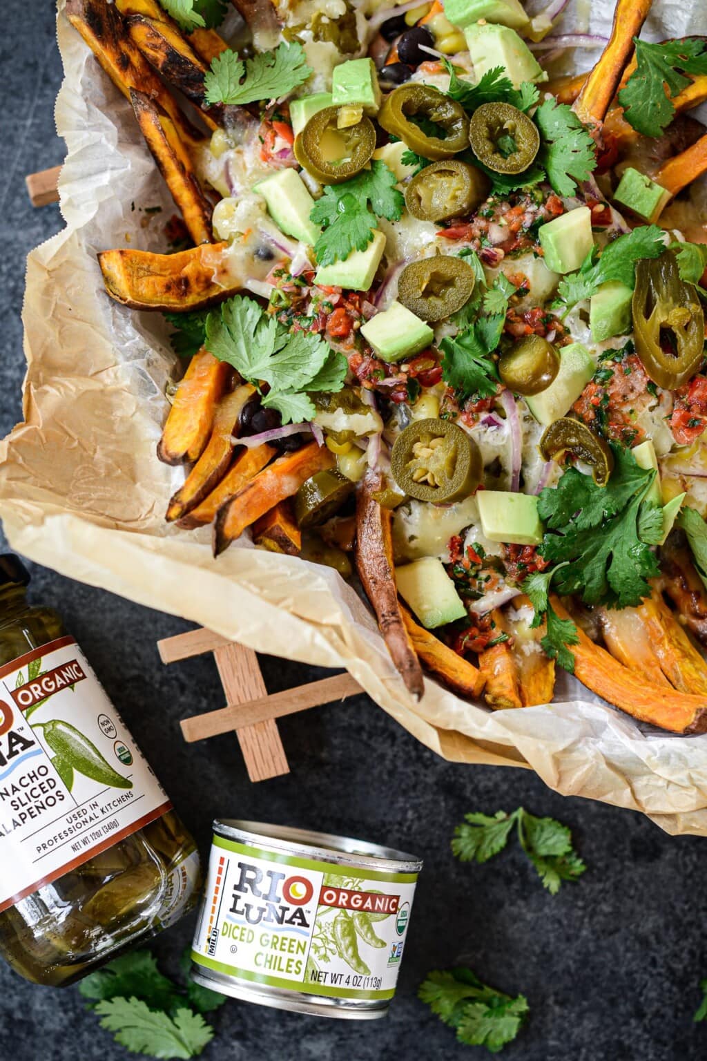 Loaded Tex-Mex Sweet Potato Fries - Vegatarian - Fare Isle
