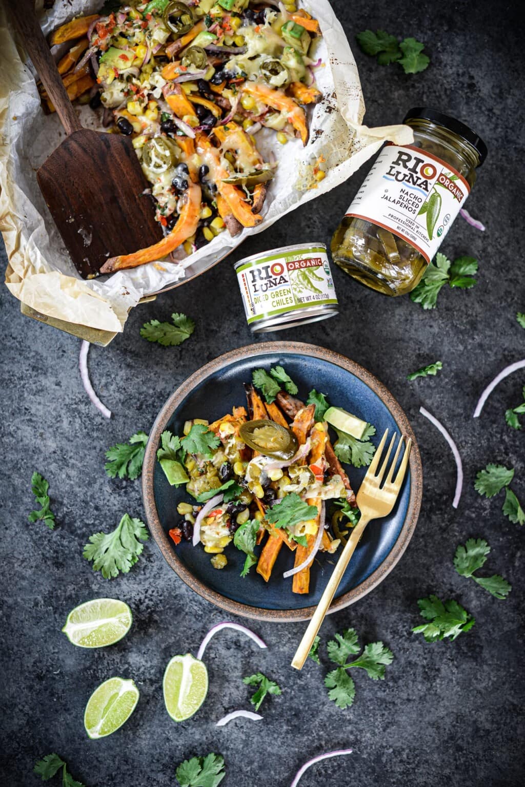 Loaded Tex-Mex Sweet Potato Fries - Vegatarian - Fare Isle