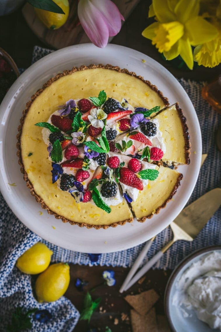 Ricotta Pie (Torta di Ricotta) with Lemon and Honey - Fare Isle