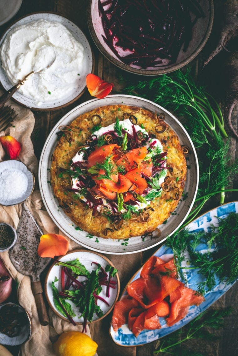 Rösti with Smoked Salmon Recipe | Fare Isle | Kaity Farrell