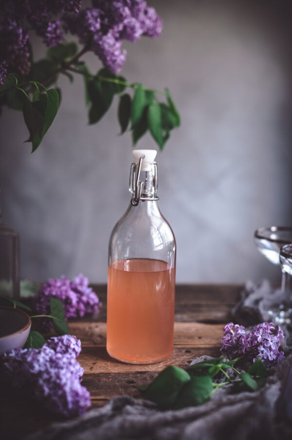 Lilac Gin Fizz Cocktail Recipe | Fare Isle | Kaity Farrell