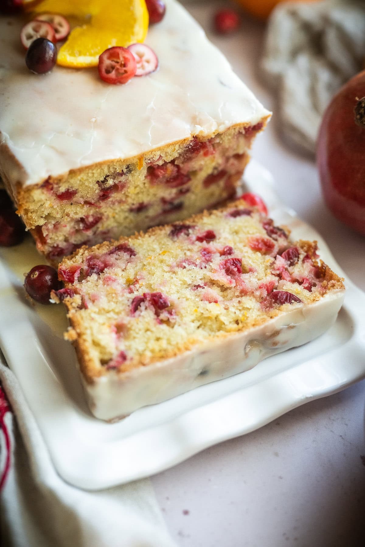 Easy One Bowl Cranberry Orange Loaf Cake Recipe - Fare Isle