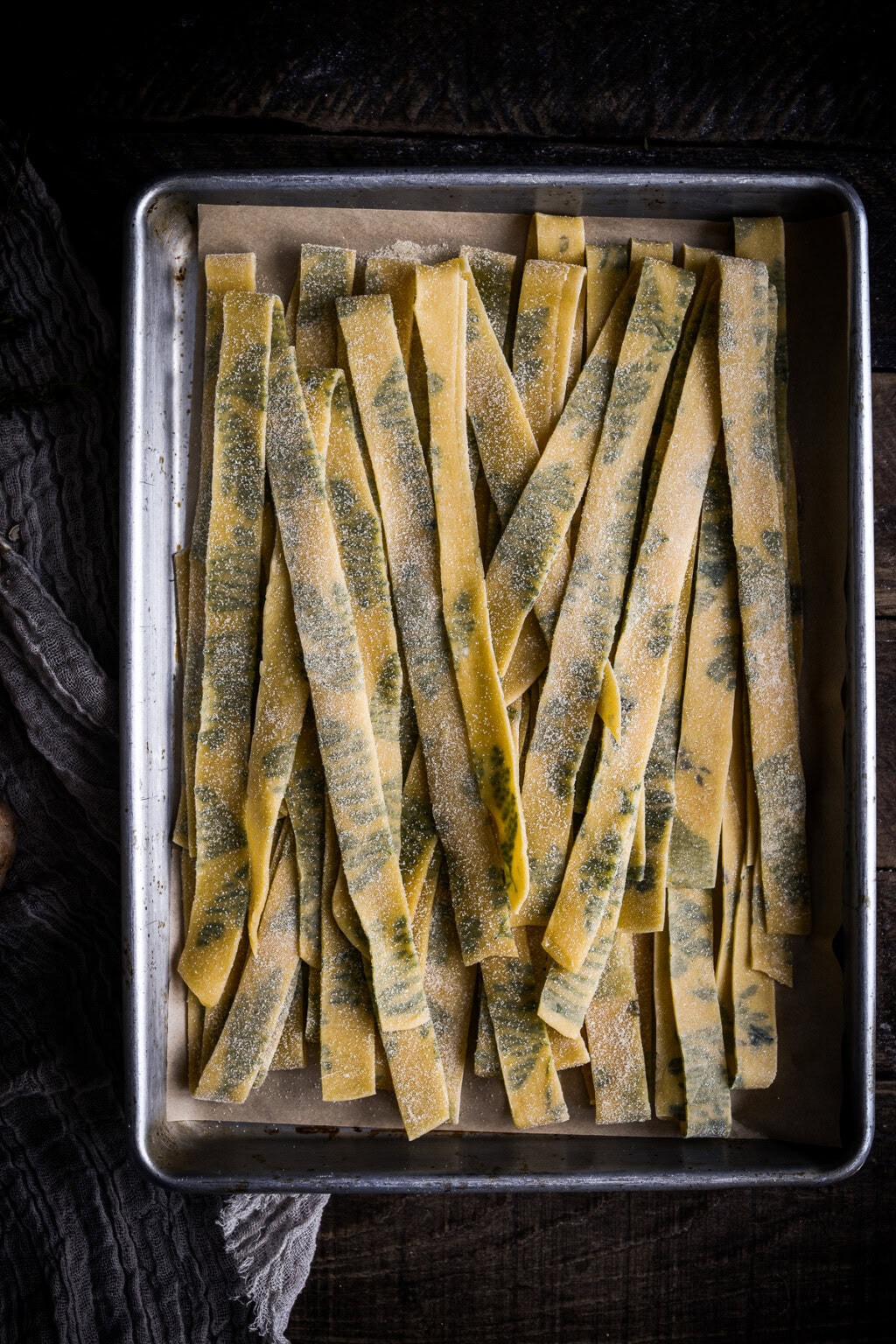 Homemade Pappardelle Pasta Recipe with Herbs - Fare Isle